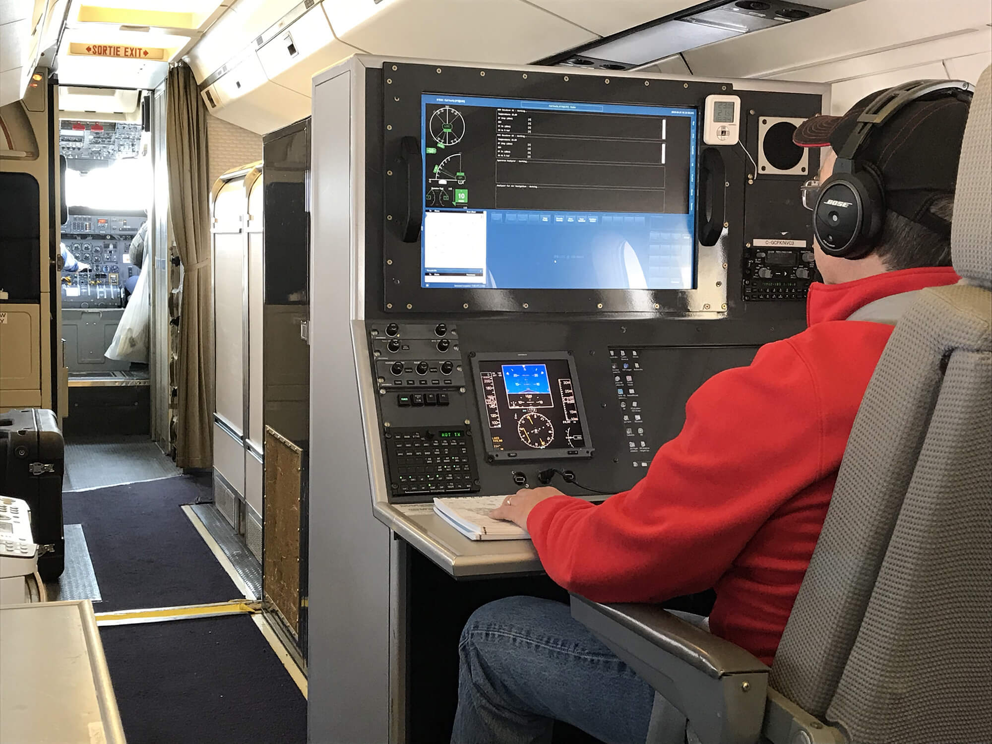 NAV CANADA Onboard the NAV CANADA Dash 8 for its final flight inspection
