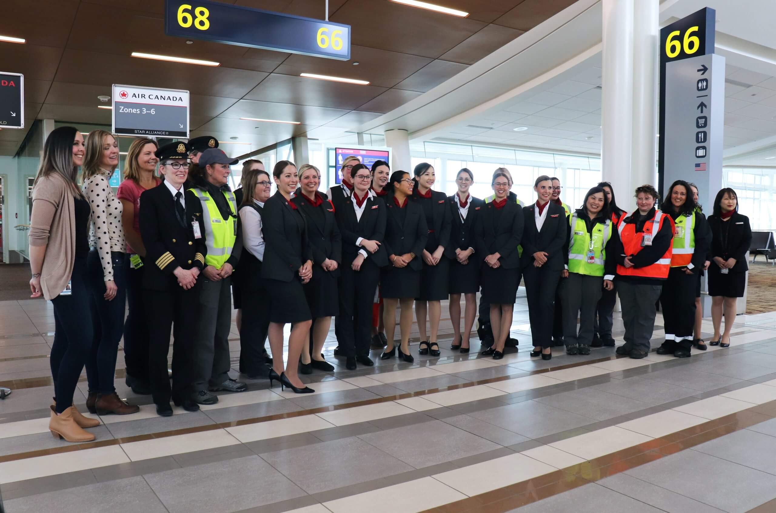 NAV CANADA All-women controllers direct Air Canada’s all-women flight ...