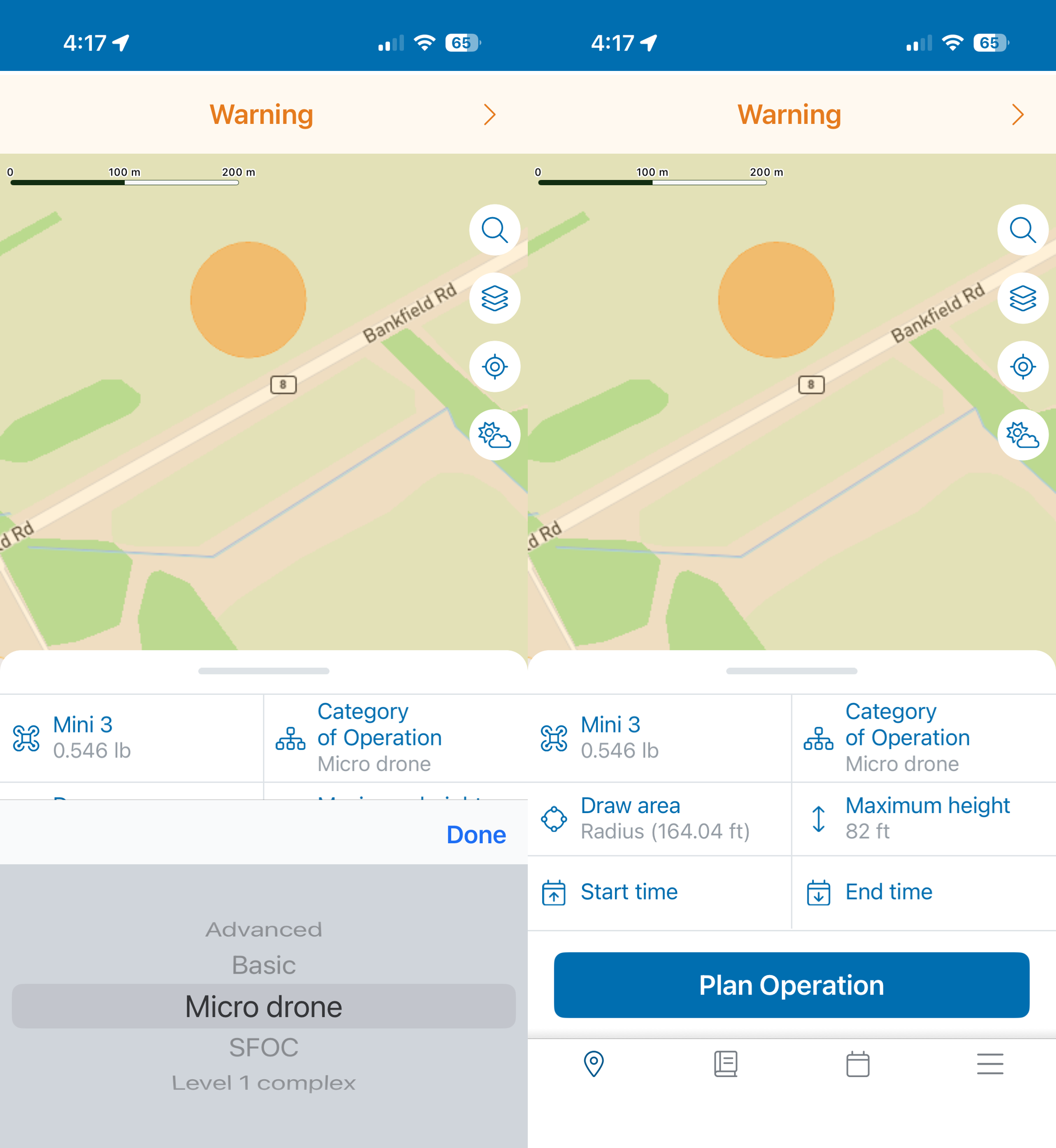 NAV CANADA NAV Drone Mobile: Categories of Operations