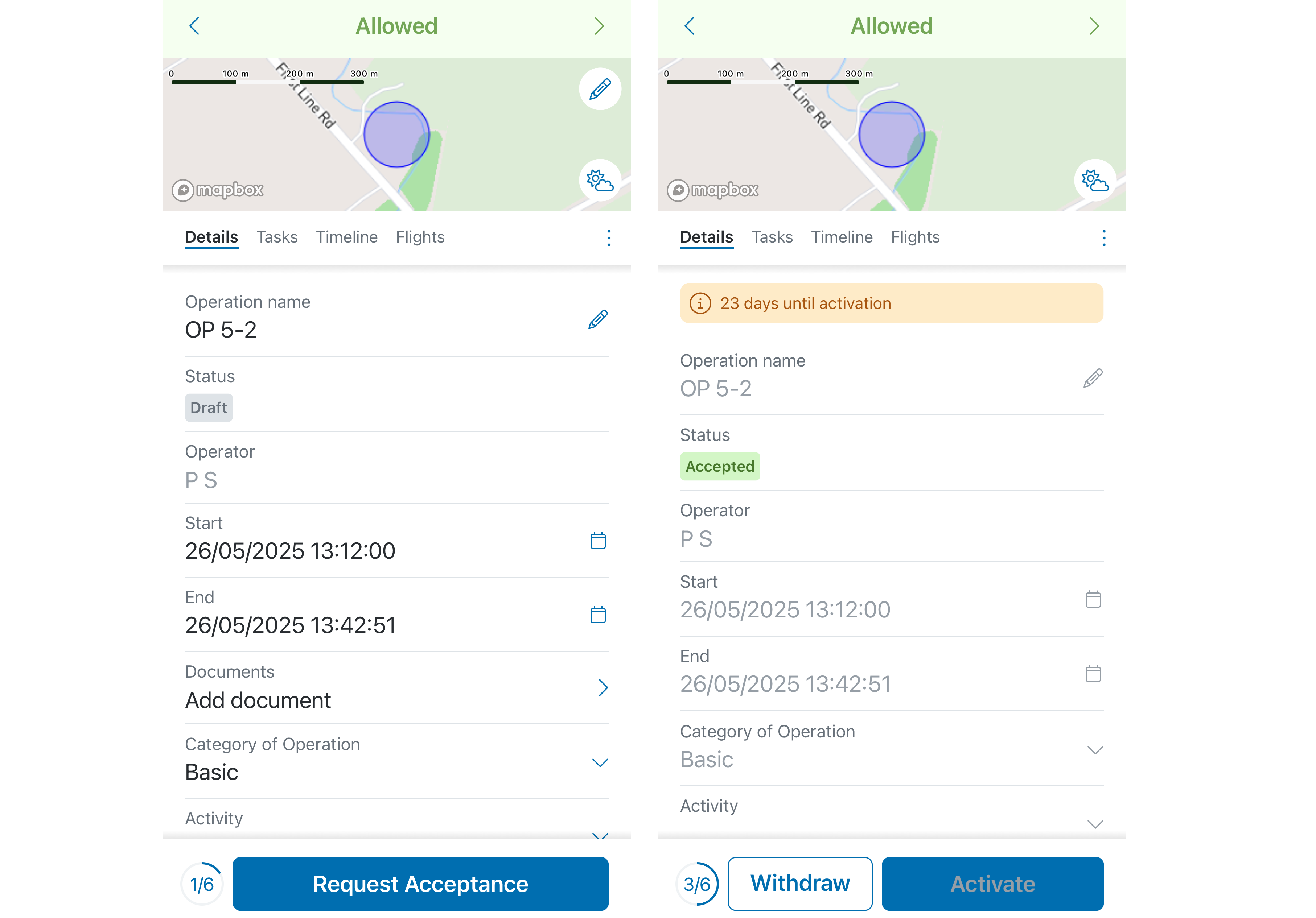 NAV CANADA NAV Drone Mobile: Operation Planning and Permission Requests